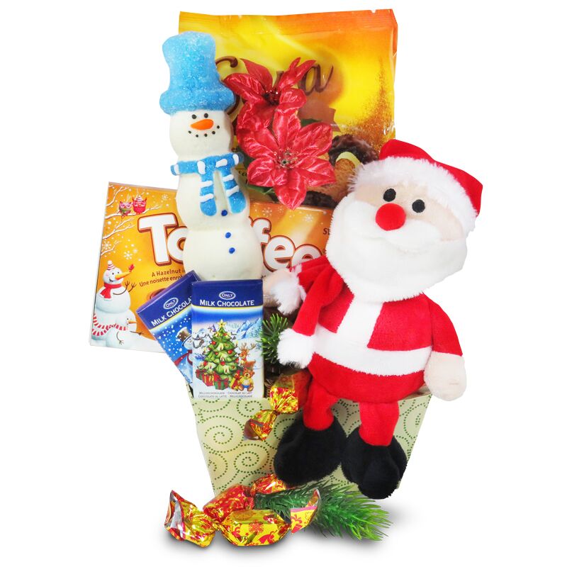 Santa Plush Gift Package - Children's Christmas Basket Canada